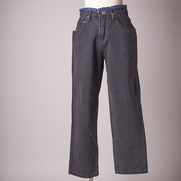 Rusty | Jeans | 99s Deadstock Rusty Black Jeans With Blue Trim | Poshmark